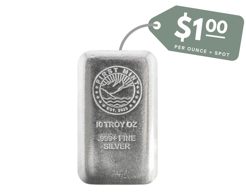 First Mint 10 oz Silver Bar