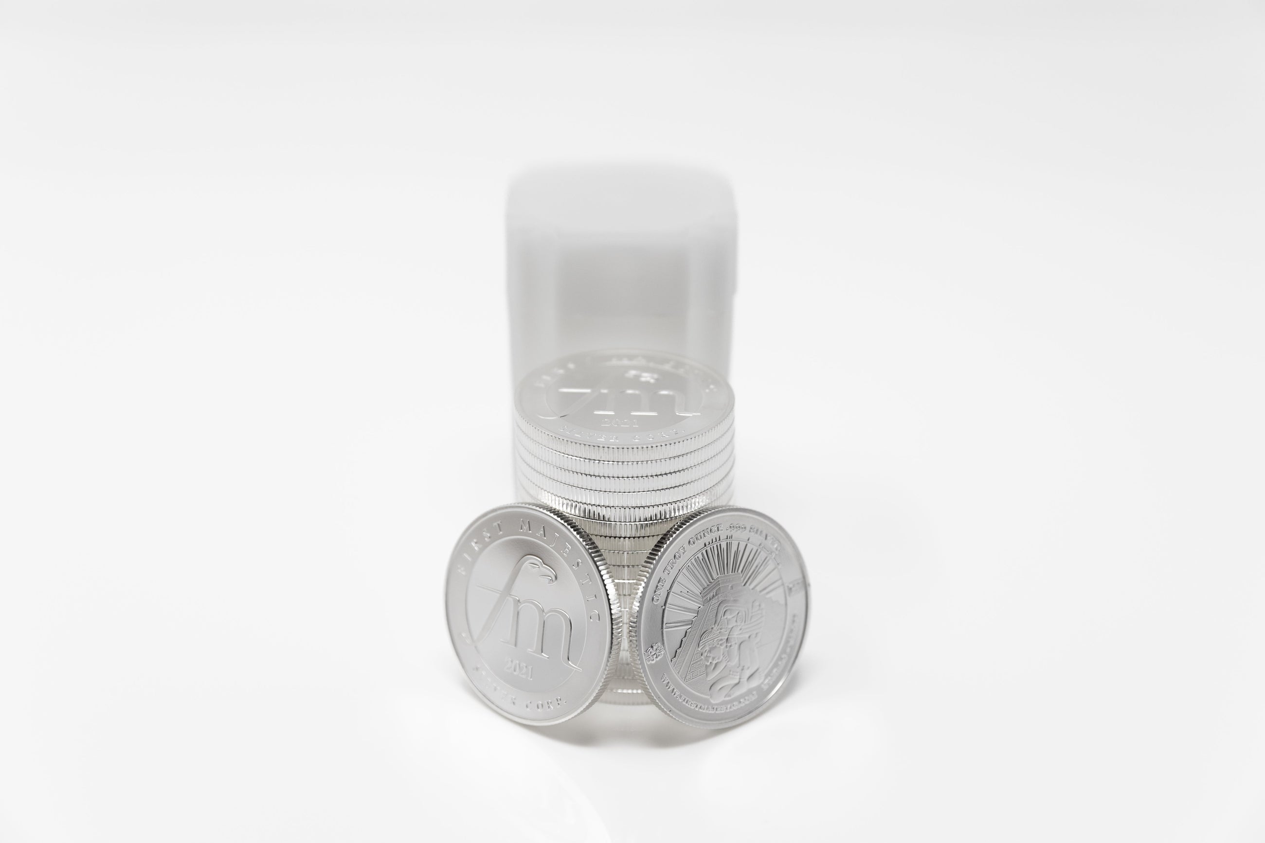 First Majestic 1 oz Silver Rounds - Random Year (tube of 20)