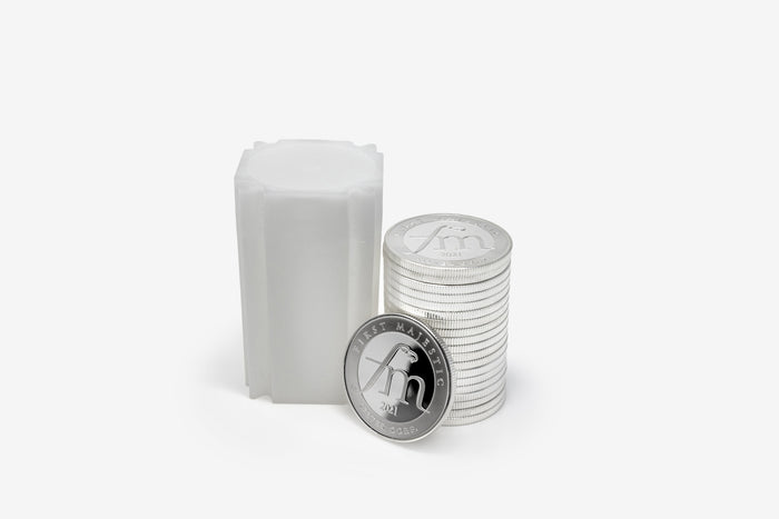 First Majestic 1 oz Silver Rounds - Random Year (tube of 20)