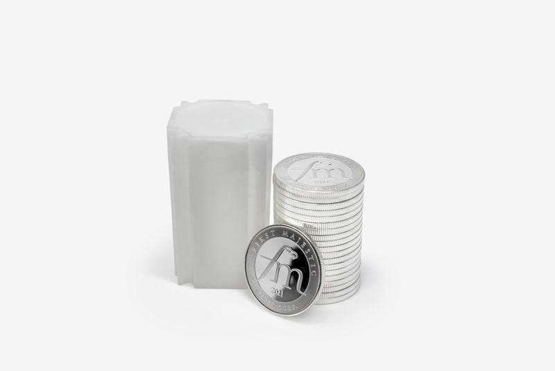 First Majestic 1 oz Silver Rounds - Random Year (tube of 20)